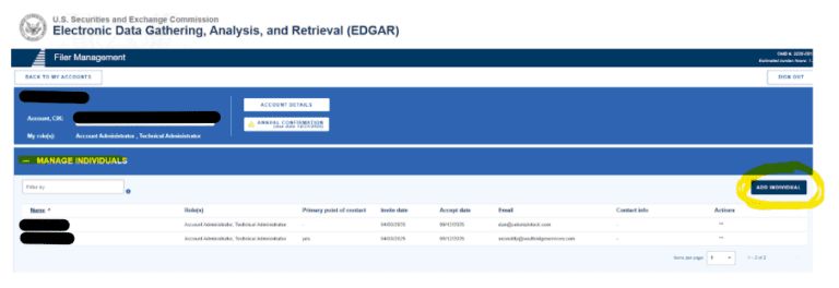 SEC Filing Codes Guide for EDGAR Next - Colonial Filings